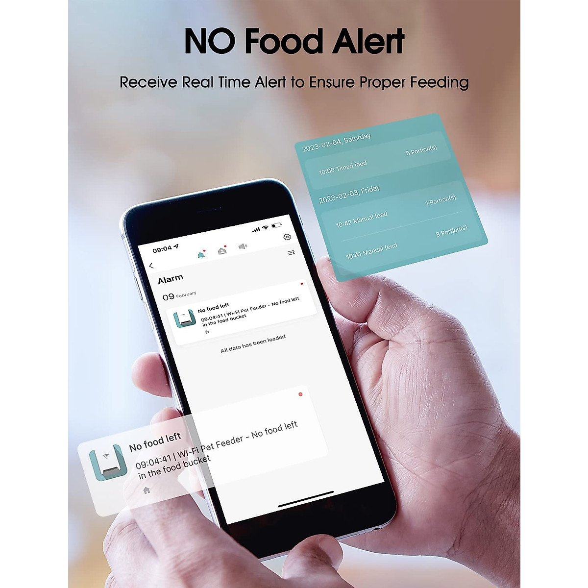 WOPET 6L Automatic Cat Food Dispenser,WiFi Automatic Cat Feeder with APP Control for Remote Feeding,Automatic Dog Feeder with Low Food Sensor and Voice Recorder,Up to 15 Meals per Day