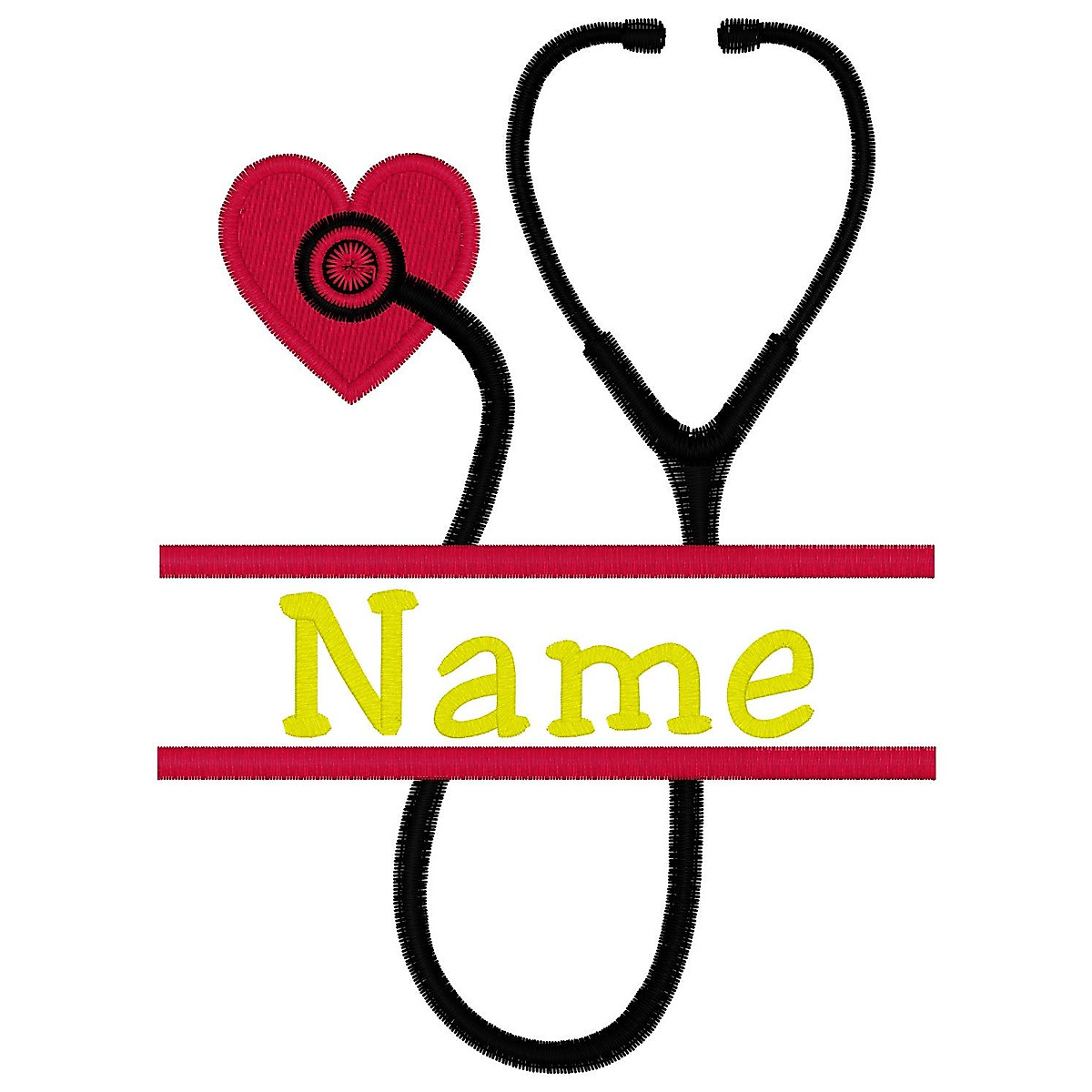 all about me company Personalized Monogram Tote Bag Nurse Doctor Appreciation Heart Stethoscope Initials Gift RN LPN CNA (Design #3/Pink Azaela)