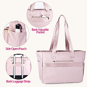 Fasrom Breast Pump Travel Bag with Laptop Sleeve Bundle with Baby Bottle Cooler Bag with Ice Pack for Nursing Moms