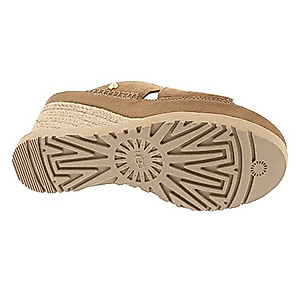 UGG Women's Abbot Slide Wedge Sandal, Chestnut, 9.5
