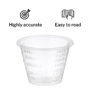 McKesson Medicine Cups, Disposable 1 oz / 30 ml [5000 count], Plastic, Small, Mixing, Measuring, Resin, Epoxy