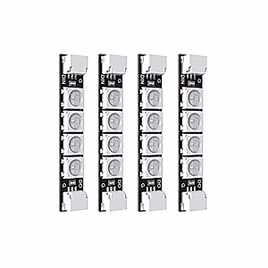 SpeedyBee FPV Drone LED Lights Strip-4pcs RGB Programmable Strip with Multi-Colors Free-soldering Function for FPV Drone Frame Flight Controller  
