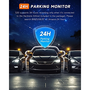 Dash Cam 4K WiFi Front Dash Camera for Cars, E-YEEGER Car Camera 2160P Wireless Mini Dashcams with App, Driving Recorder with 24H Parking Mode, Night Vision, G-Sensor, Free 32G Card, Support 256G Max