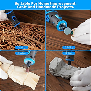 SALIGTEKH Rotary Tool Accessory Kit,530 Pcs Tool Kit, 1/8""(3.2mm) Diameter Shanks, Universal Kit Fits All Tool for Carving, Sanding, Cutting, Drilling, Grinding, Cleaning and Polishing