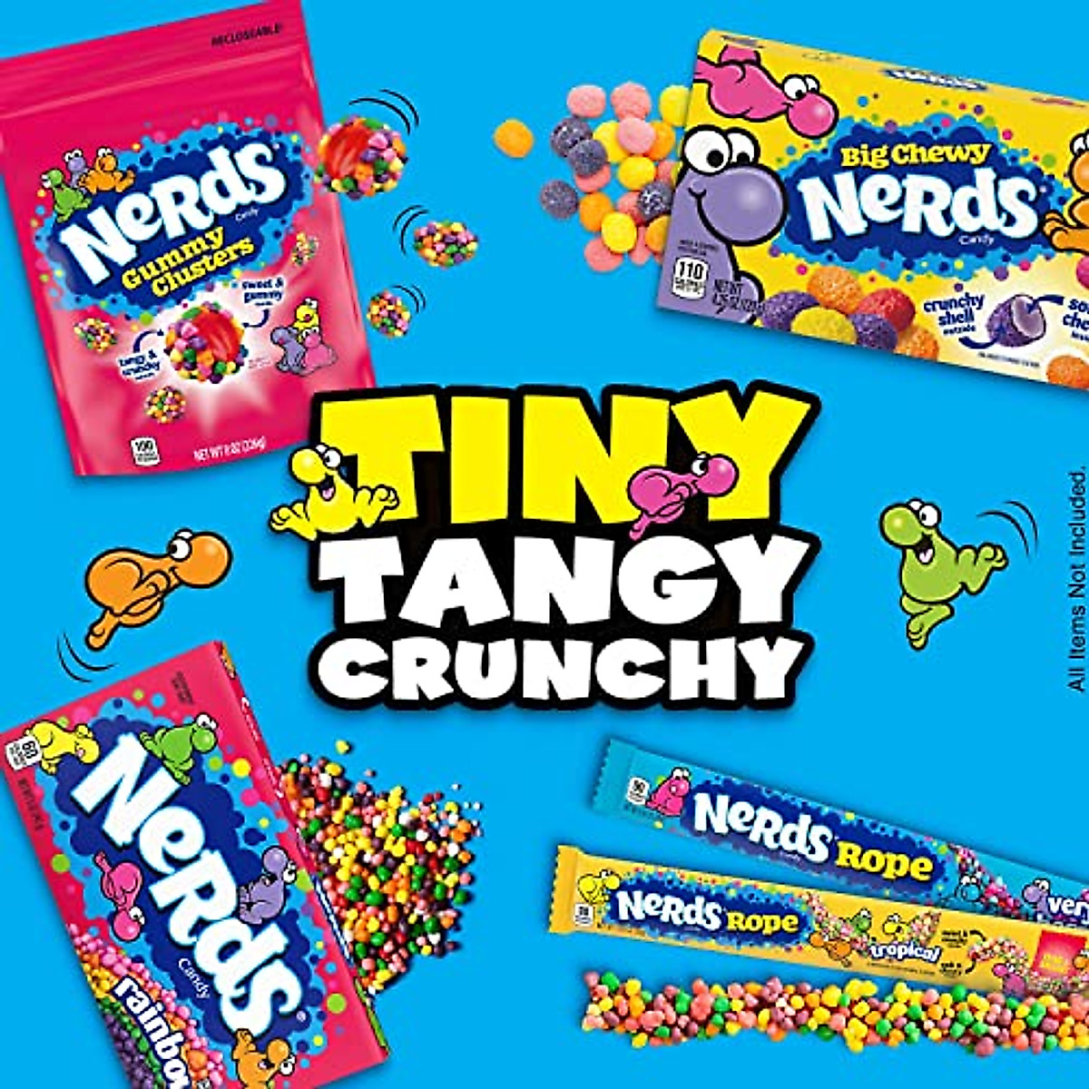 Nerds Candy, Rainbow, 5 Ounce Movie Theater Candy Boxes (Pack of 12)