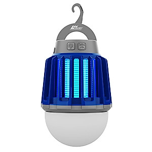 Wisely Bug Zapper Outdoor Electric, USB-C Rechargeable Mosquito Killer Lantern Lamp, Portable Insect Electronic Zapper Indoor Trap, with LED Light, 3-Pack (Multi Color)