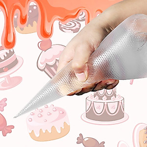 LABOTA 200 Piece Disposable Cream Pastry Bags 10inch Piping Bags for Cake Decoration and Desserts