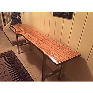 Brushed Stainless Table Legs, H-Frame Style - Any Size