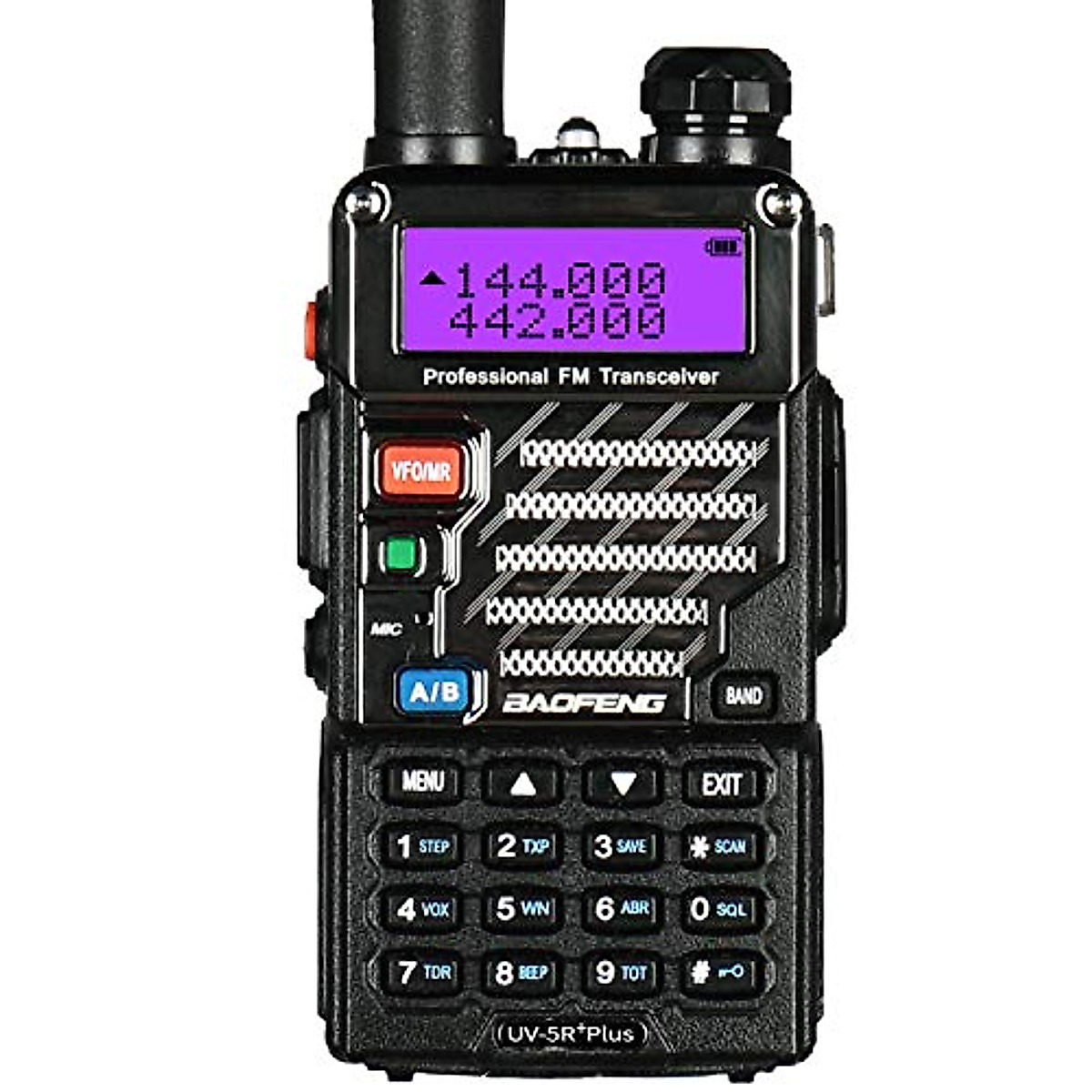 5 Pack Baofeng UV-5R+ Plus Ham Radio Handheld, Dual Band Two Way Radio Rechargeable Long Range Walkie Talkies, with Earpiece & Programming Cable (Black)