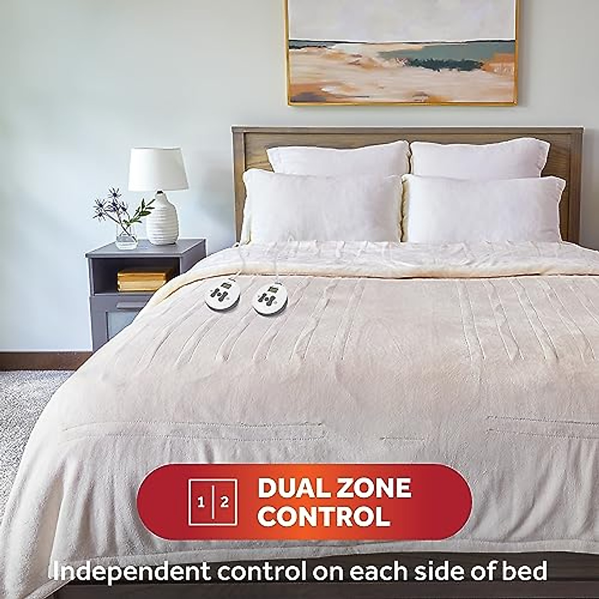 Sunbeam Royal Posh Champagne Heated Blanket - King