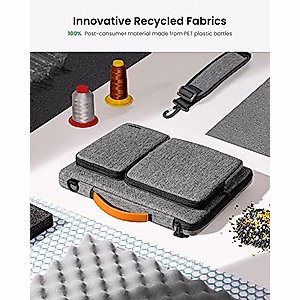 tomtoc Laptop Shoulder Bag for 14 Inch MacBook Pro M4/M3/M2/M1 Pro/Max 2024-2021, 13.5-14.4 Surface Laptop 6/5/Studio 2, Surface Book 3, 360 Protective Case Fit Asus VivoBook