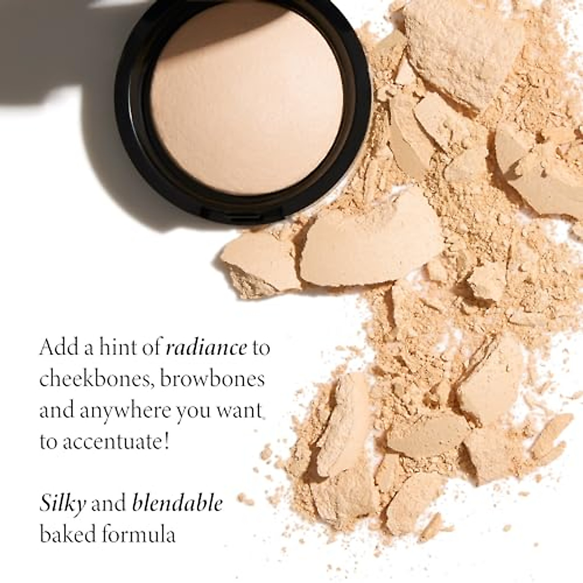LAURA GELLER Baked Natural Glow Highlighter Radiance Enhancing Makeup, French Vanilla