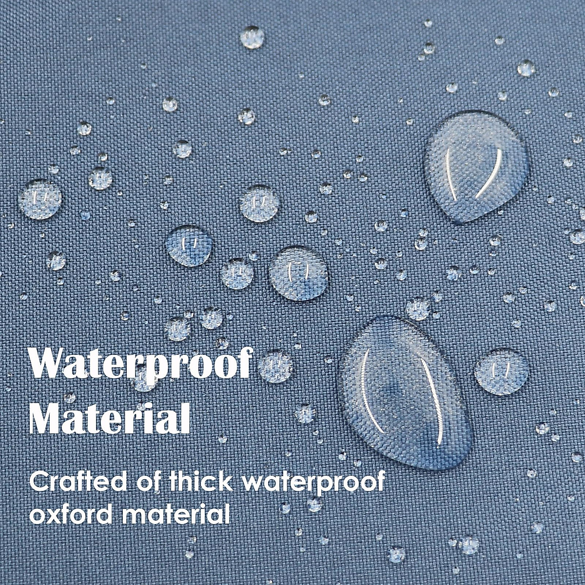 SK Studio Patio Cushion Covers Replacement, 2 Pack Waterproof Outdoor Furniture Seat Cushion Slipcover with Zipper for Garden and Backyard, Red 2