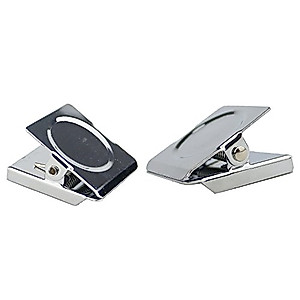 Ogrmar Metal Clip 1.2"-12 Pack Refrigerator Whiteboard Wall Magnetic Memo Note Clip Metal Clip (1.2")