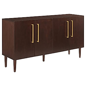 Crosley Furniture Everett Mid-Century Modern Sideboard, Mahogany