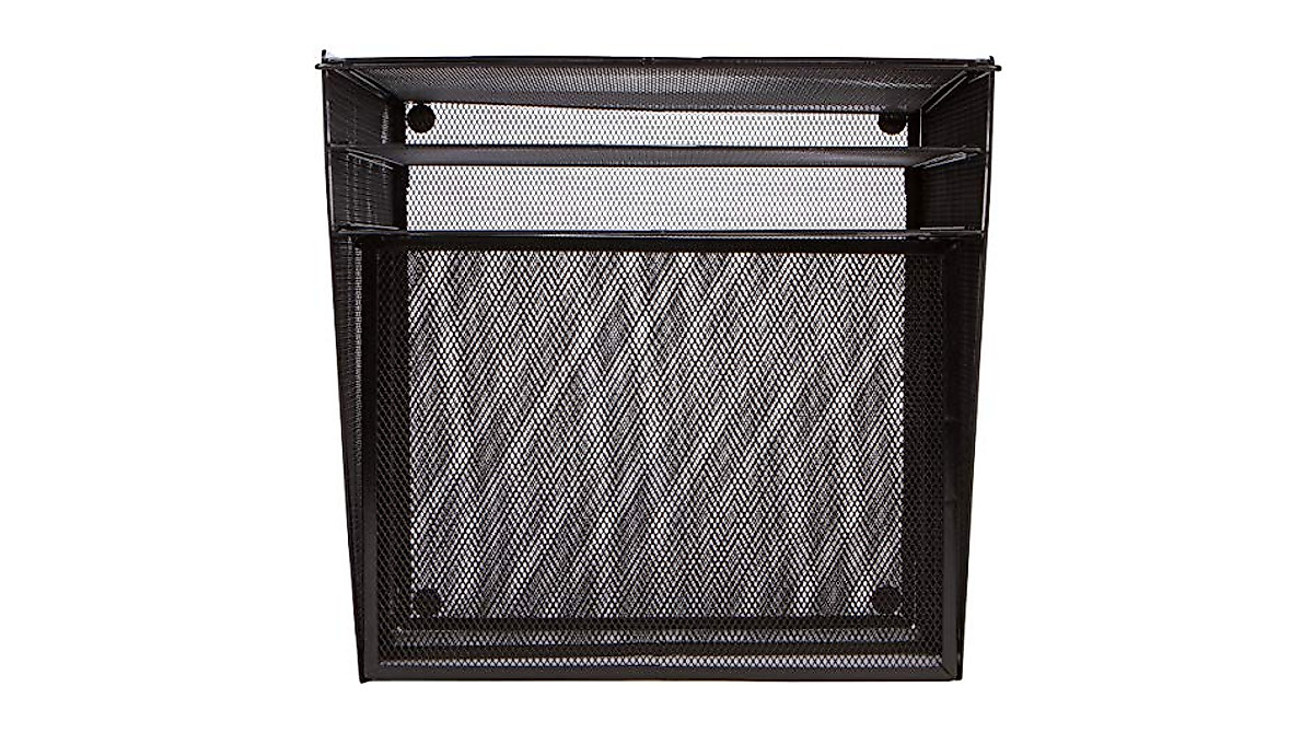 Stylish Metal Mesh Desk Organizer with 5 Compartments