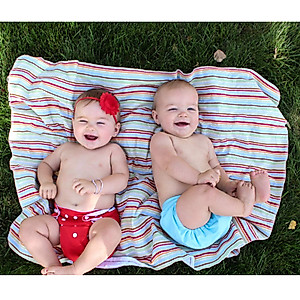 ALVABABY Baby Cloth Diapers One Size Adjustable Washable Reusable for Baby Girls and Boys 6 Pack with 12 Inserts 6BM98