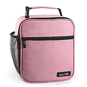 Hap Tim Lunchbox for Adult, Insulated Lunch Bag for Women, Reusable Lunch Box, Spacious Lunchbag, Pink (18654-PK)