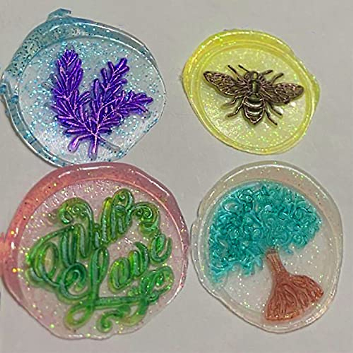 ZOENHOU 308 PCS Colored Glitter Hot Glue Sticks, 14 Colors Melt Adhesive Glue Sticks, Mini Glue Sticks for DIY Art Craft General Repairs Gluing Projects, 4 x 5/16 Inch