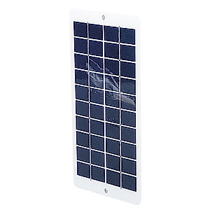 Alomejor Monocrystalline Silicon Solar Charging Panel for Phone, 4.5W USB Output Outdoor Charger