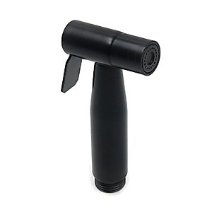 T Tulead Bidet Sprayer for Toilet Handheld Sprayer Head Stainless Steel Bidet Sprayer Head Black,Easy Control