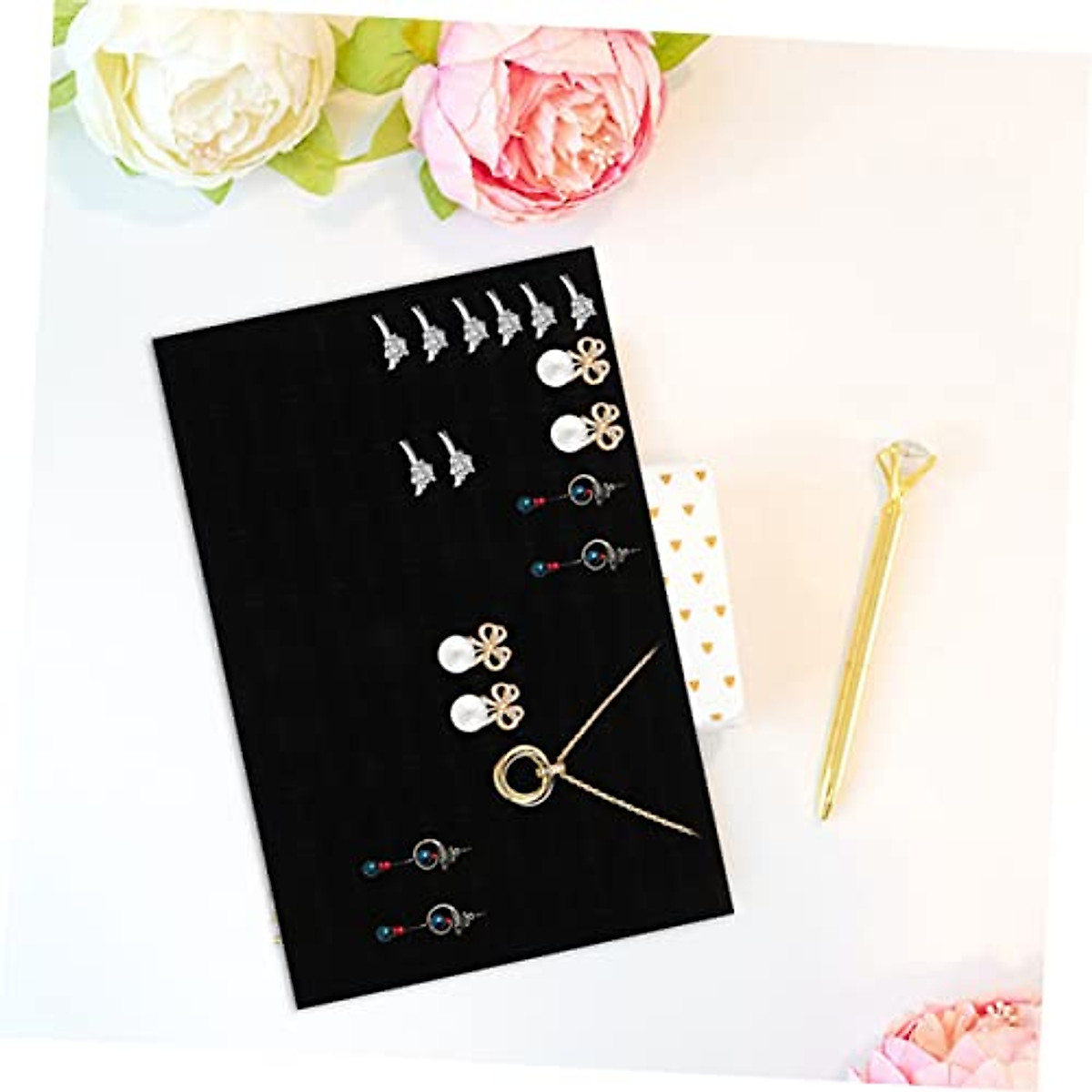 Zerodeko 16 Pcs Jewelry Box jewelry insert liner jewelry insert tray jewelry trays insert display mat jewelry display pad earring jewelry insert ear ring holder earrings Organizer sponge