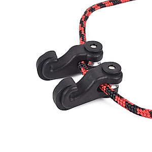 Crossbow Rope String Cocking Device Double Handle for Archery Bow Hunting Tool Accessories Red (Pack of 1)