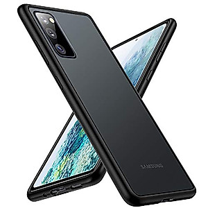 TORRAS Shockproof Samsung Galaxy S20 FE 5G Case - Military Drop Protection, Silky Touch, Translucent Matte, Mystic Black