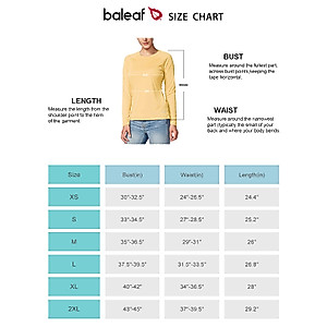 BALEAF Women's UPF 50+ Sun Shirts Long Sleeve UV Protection Rash Guard Lightweight Quick Dry SPF Hiking Tops Outdoor Clothing Yellow Size L