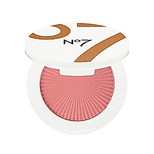 No7 Matte Powder Blush - Pomegranate - Loose Blush Makeup Palette for Instant Flush of Color - Makeup Powder for Face with Skin Conditioning Vitamin E (3g)