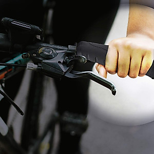 Allnice Bike Handlebar Grips Comfort Bike Grips Fit for 22.2mm Bicycle Handlebar (Black) (AB)