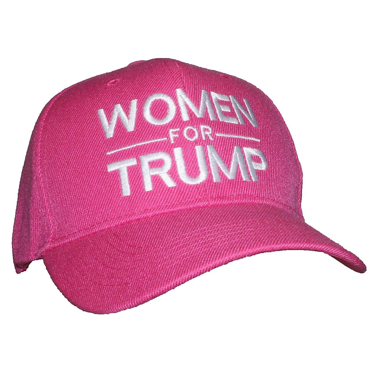 Tropic Hats Adult Embroidered Women for Trump Adjustable Ballcap - Dark Pink W/White Thread