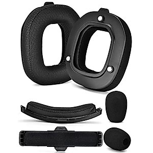 A50 Gen 4 Mod Kit - defean Replacement Earpads and Headband Compatible with Astro A50 Gen 4 Headset,Ear Cushions, Upgrade High-Density Noise Cancelling Foam, Added Thickness (Black Breathable Fabric)