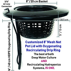 The Atwater HydroPod - Standard A/C Powered DWC Deep Water Culture/Recirculating Drip Hydroponic Garden System Kit - Bubble Bucket - Bubbleponics - Grow Your Own! Start Today! (Nutrients Not Included)