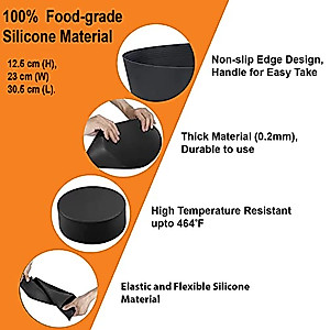 Salalina Slow Cooker Liners fit Crockpot 7-8 Quart Oval Slow Cooker – Reusable & Leakproof Dishwasher – Safe Cooking Liner – silicone crockpot liner for 7 Quart Crock Pot