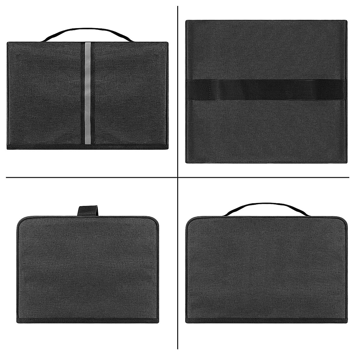 Kingshion Toaster Cover Compatible with Most 4-slice Toasters, Toaster Cover Storage for Most 4-slice Toasters， Washable and Dust Protection (Dark Grey)