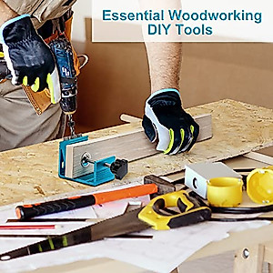 Pocket Hole Jig Kit with 3 Drill Hole Dowel Drill Joinery Screw Kit Wood Woodwork Guides Joint Angle Tool All-In-One Drill Hole System Set -Upgrade Version