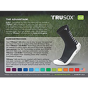 Trusox Standard 3.0 Cushion Crew Socks, White, Large