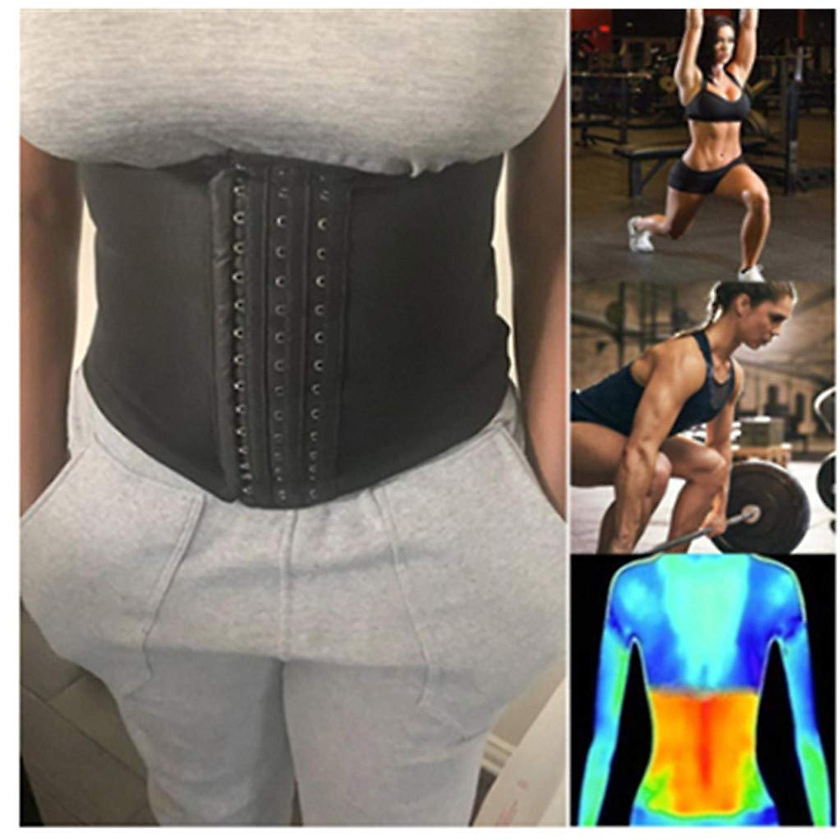 Women's Underbust Corset Waist Trainer Cincher Steel Boned Neoprene Sport Workout Body Shaper Vest Tank