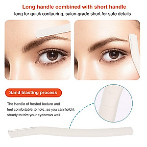 3Pcs Eyebrow Razor Trimmer, Multipurpose Exfoliating Dermaplaning Home Skin Care Safety Tool, Professional Facial Hair Removal,Shaver and Eyebrow Shaper For Women & Man