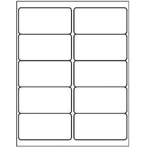 10 Up - Shipping Address Labels - 2" x 4" - 1000 Labels