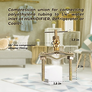 MAYITOP 1/4" O.D Poly Tubing Water Line Kit for Refrigerators, Ice Makers, Humidifiers, and Inline Water Filters