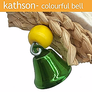 kathson Bird Cuttlebone, Parakeet Beak Stone Mineral Lava Blocks Trimming Chew Toys Pumice Stones for Conures Cockatiels Parrots Budgies and African Gray (2 Pack)