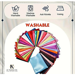 AK TRADING CO. 60" inches Wide-by The Yard-Charmeuse Bridal Satin Fabric for Wedding, Apparel, Crafts, Decor, Costumes (Blush, 5 Yards)