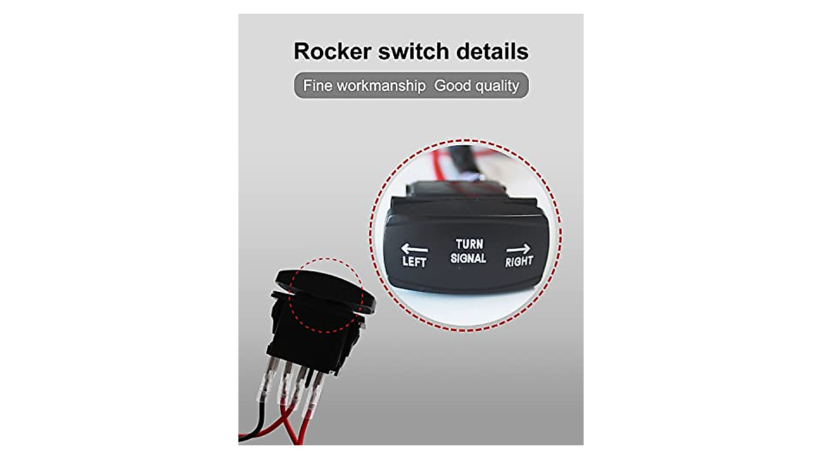 UTV Turn Signal Kit w/ Rocker Switch - Street Legal & Easy Install