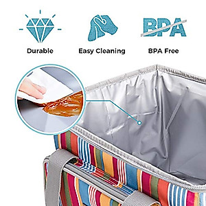 LUNCIA Large Lunch Bag 24-Can(15L) Soft Cooler Tote