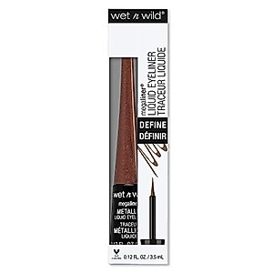 wet n wild MegaLiner Metallic Liquid Eyeliner Brown Metallic Brown