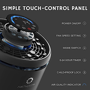 Airthereal Bundle | AGH550 True HEPA Air Purifier and 1-Pack Spare Replacement Filter, Glory Days