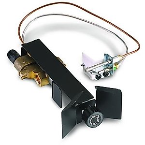 RH Peterson Gas Logs Propane Gas Low Profile Manual Safety Pilot Kit with Removable Knob Handle