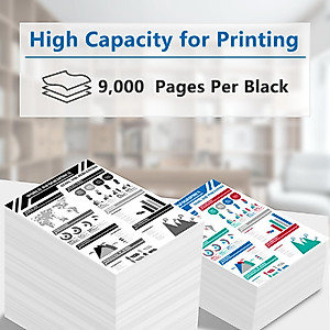High Yield TNP75 TNP76 TNP-75 TNP-76 Black Toner Cartridge Compatible with Konica Minolta Toner Cartridge for Konica Bizhub 4000i 5000i Printer (ACF0032 AFC0033)